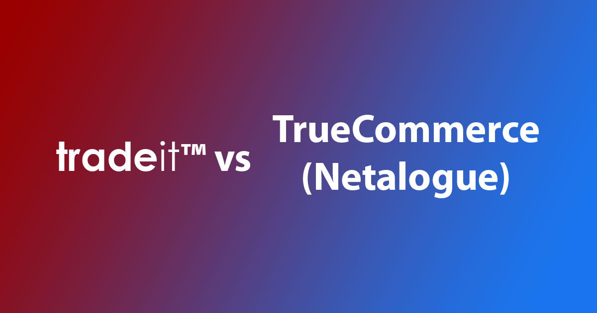 tradeit vs TrueCommerce (Netalogue) - Red Technology UK
